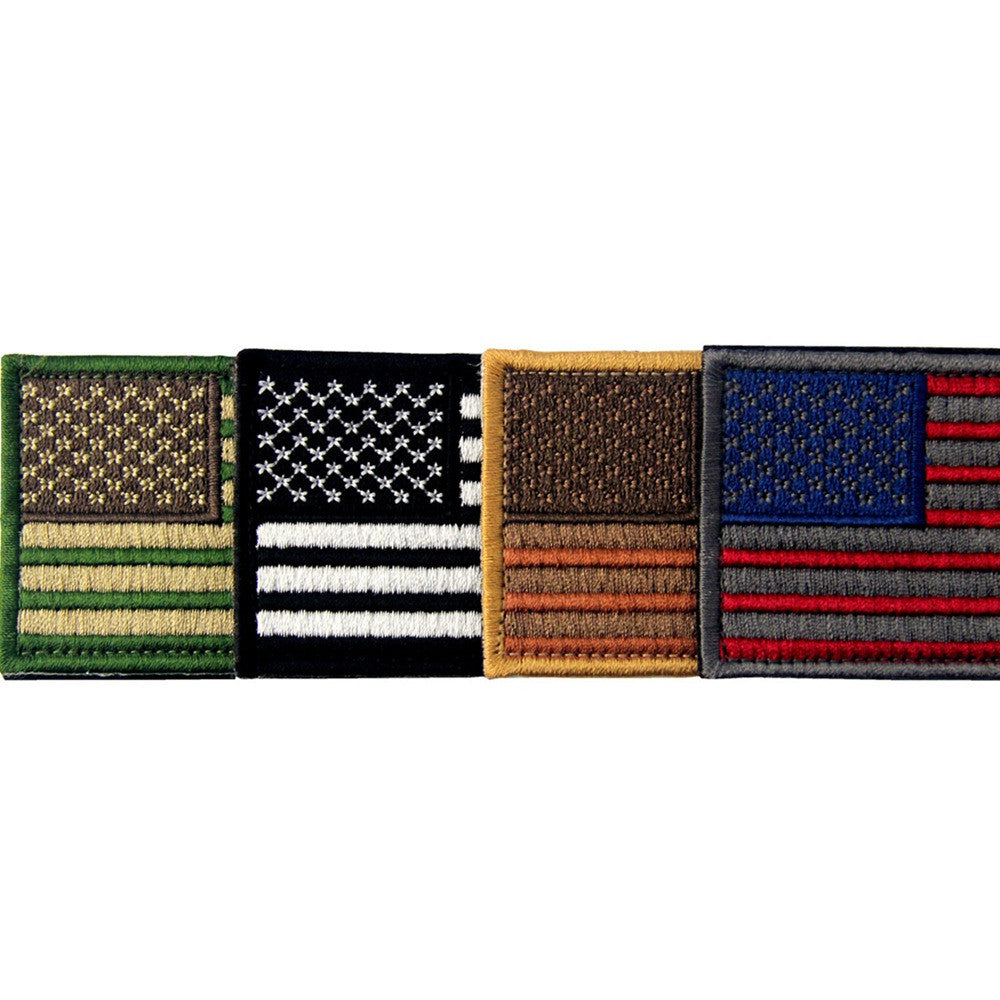 4 USA Multi-colored Tactical Gear American Flag Velcro Patches Badges ...
