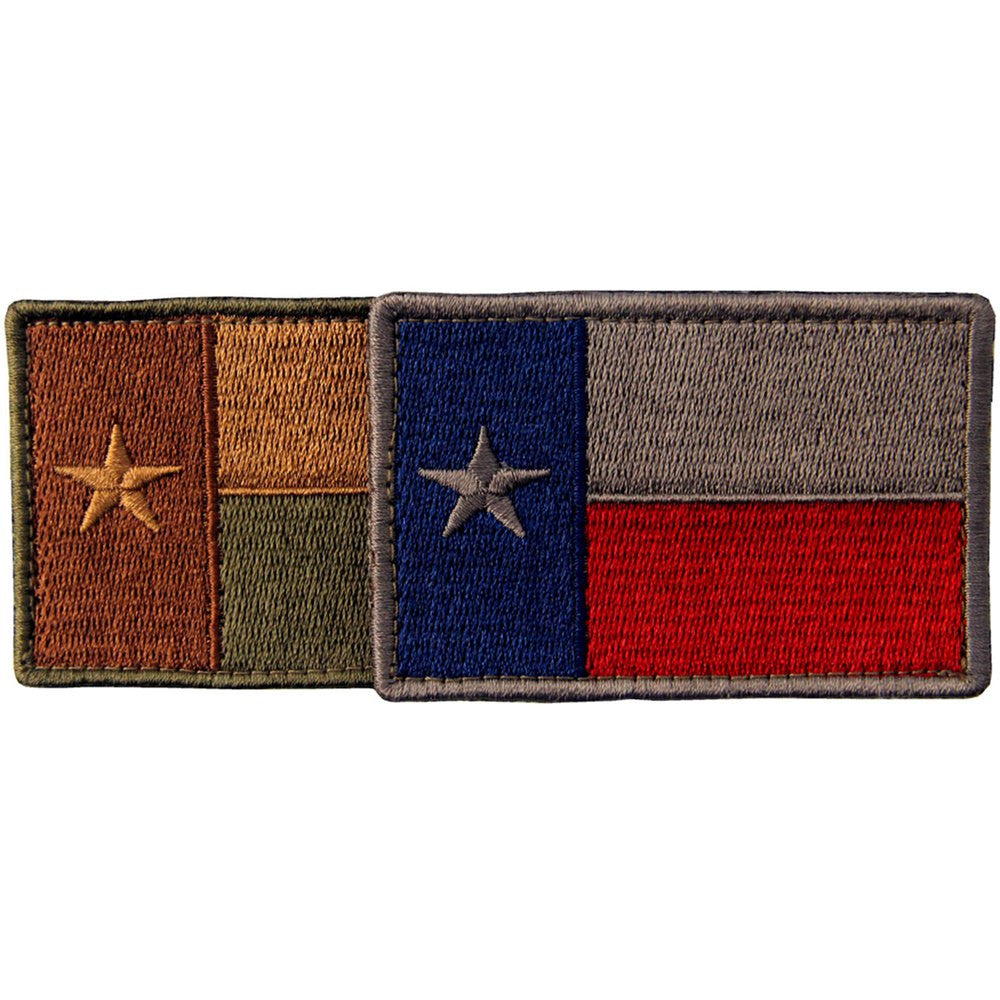 2 Texas State Flag Embroidered Tactical Velcro Applique Patch Badge ...