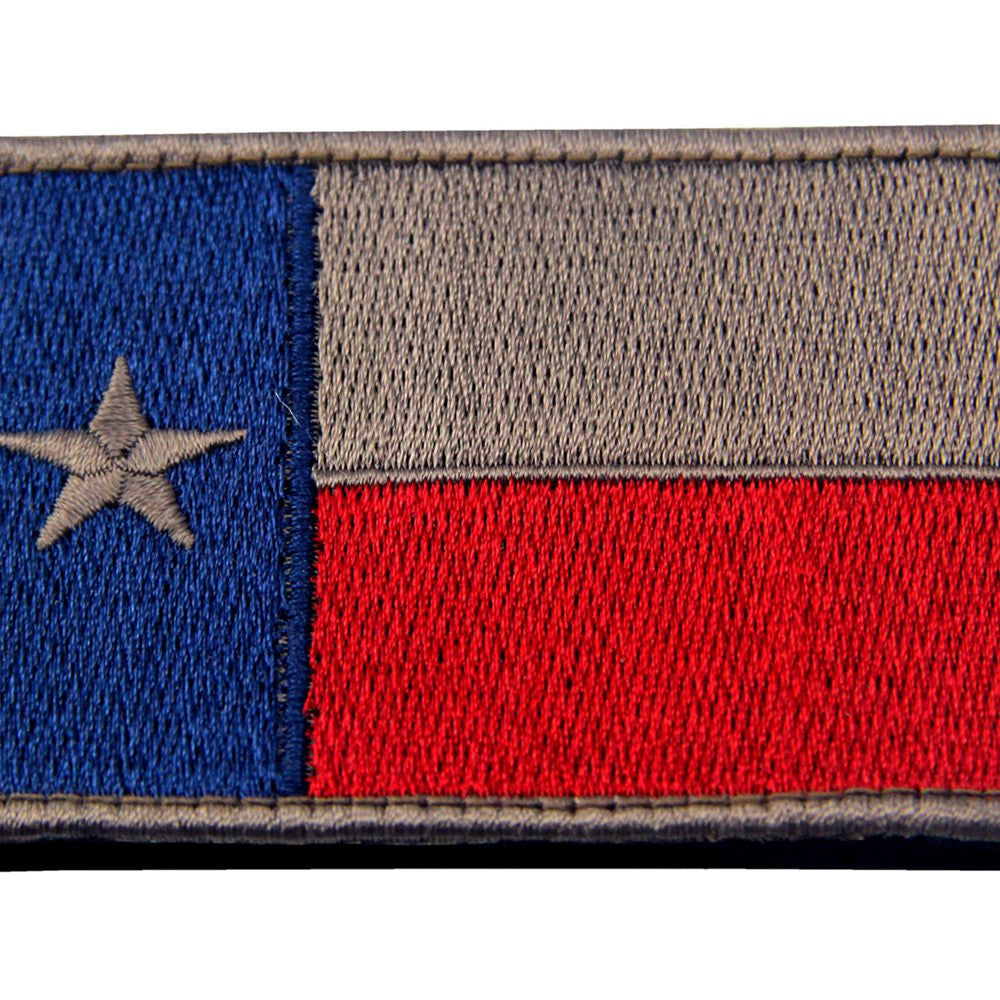 Texas State Flag Embroidered Tactical Velcro Applique Patch Badge – EMBIRD