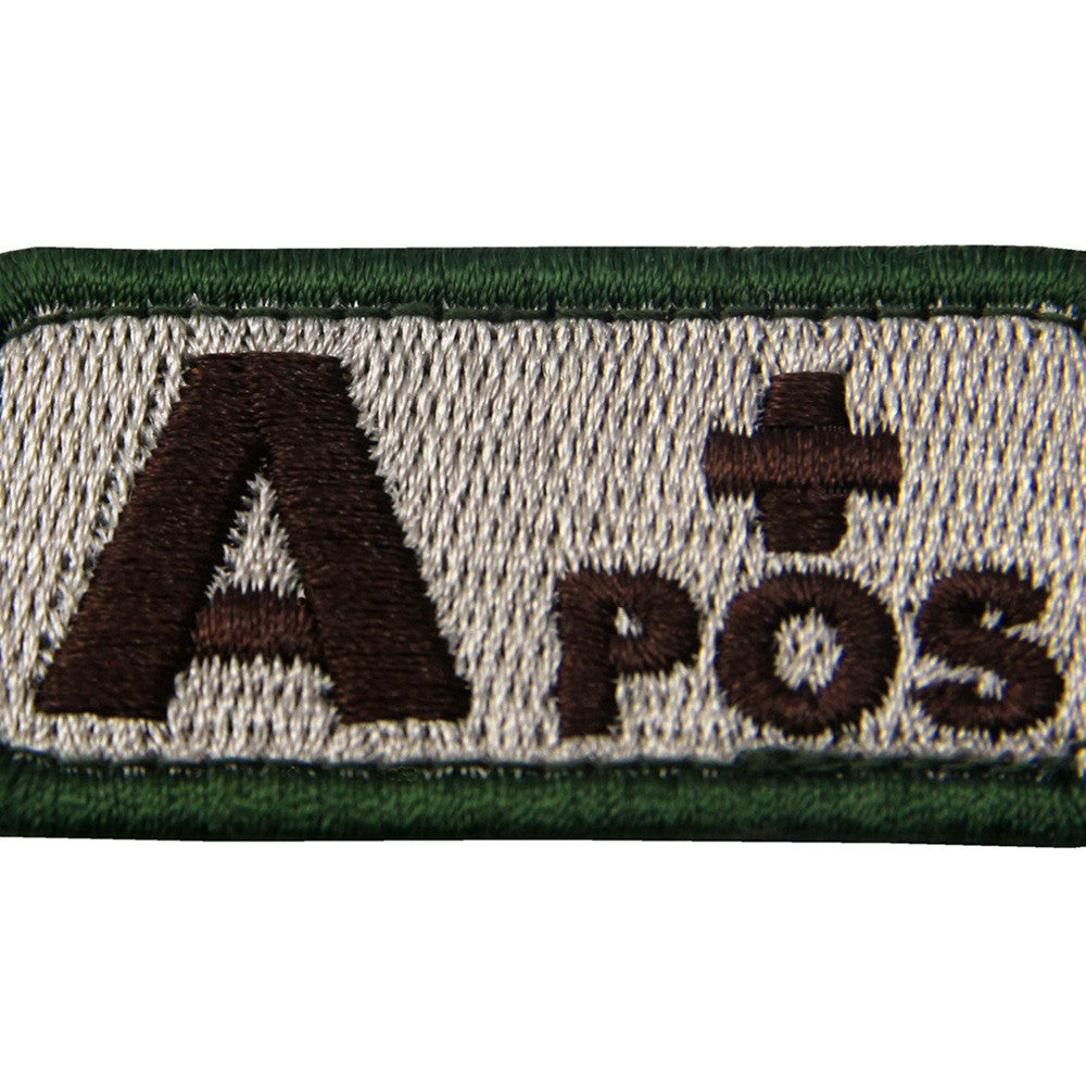 Type B Positive Tactical Blood Embroidered Velcro Applique Patch – EMBIRD