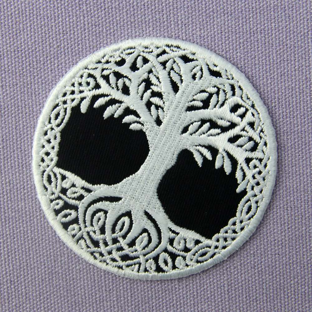 Tree of Life Patch Embroidered Iron Sew On Patches Badges appliques ...